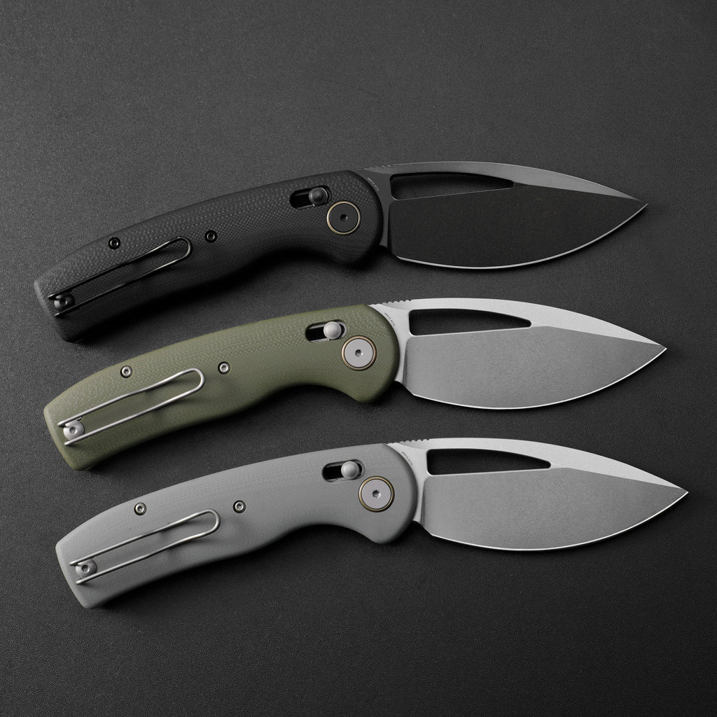 Petrified Fish PFP13 - Viper, 3.50" K110 Steel Blade, G10 Handle, Cros