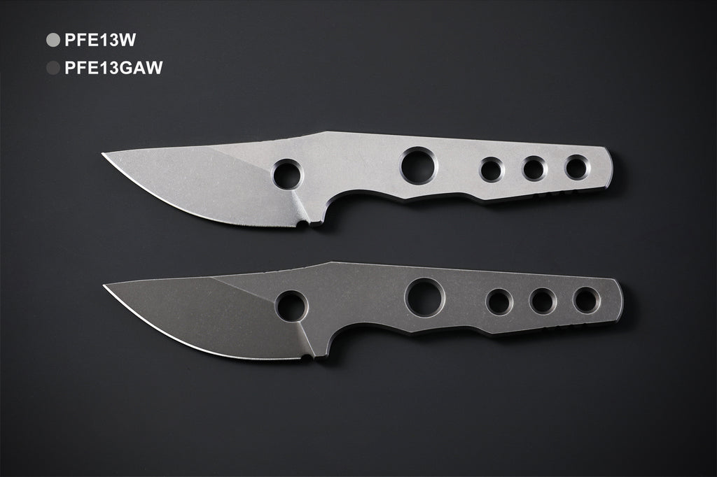 Petrified Fish PFE13 Bison ,2.4" 14C28N Stonewashed Blade, 71.5g Skele