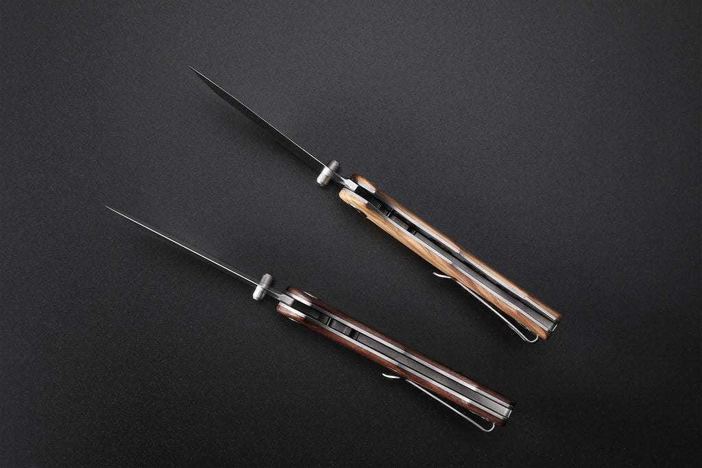 Petrified Fish PFE12 Skalor,3.39" 154CM Blade, 120g Olive Wood Handle