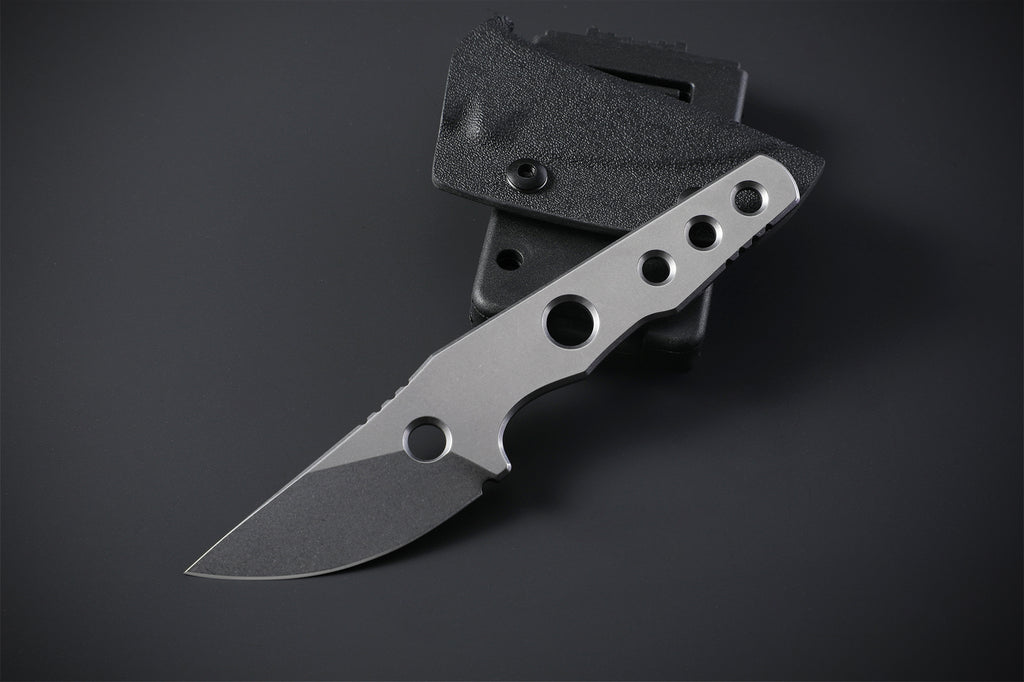 Petrified Fish PFE13 Bison ,2.4" 14C28N Stonewashed Blade, 71.5g Skele