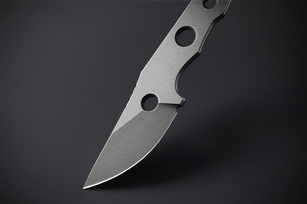 Petrified Fish PFE13 Bison ,2.4" 14C28N Stonewashed Blade, 71.5g Skele